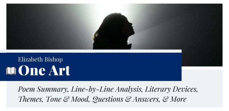 One Art by Elizabeth Bishop Summary, Analysis, & Themes - Poemotopia